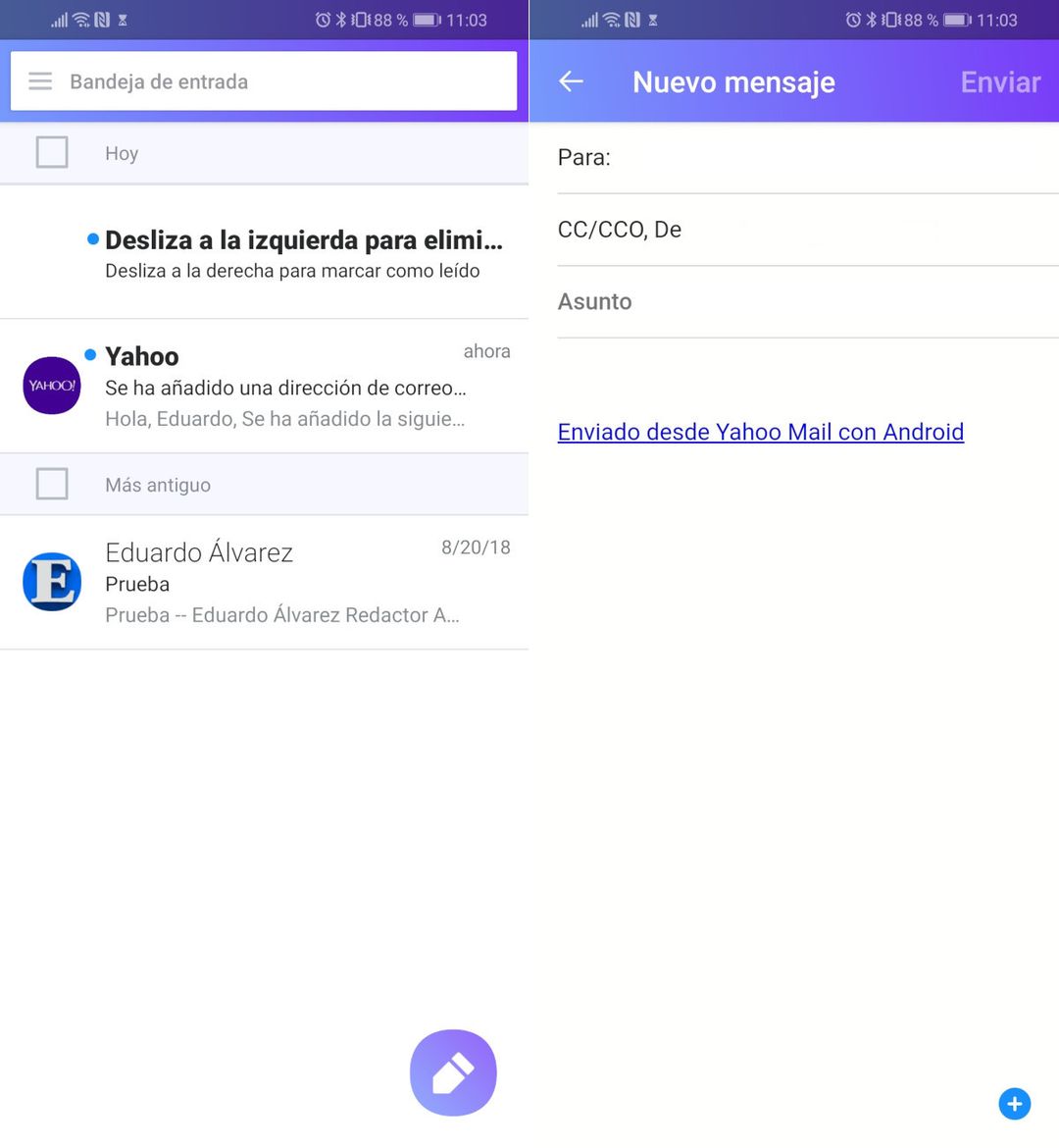 Cómo enviar un mensaje desde Yahoo! Correo